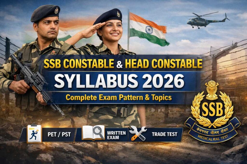 SSB Constable Tradesman Syllabus 2026 and Exam Pattern, Check Syllabus ...